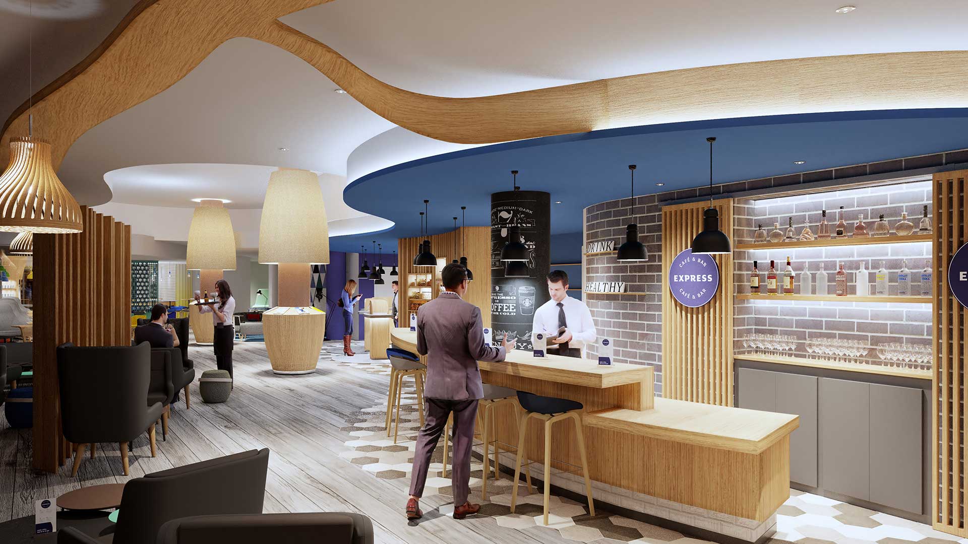 3D Real estate project : Creation of a lobby computer generated imagery