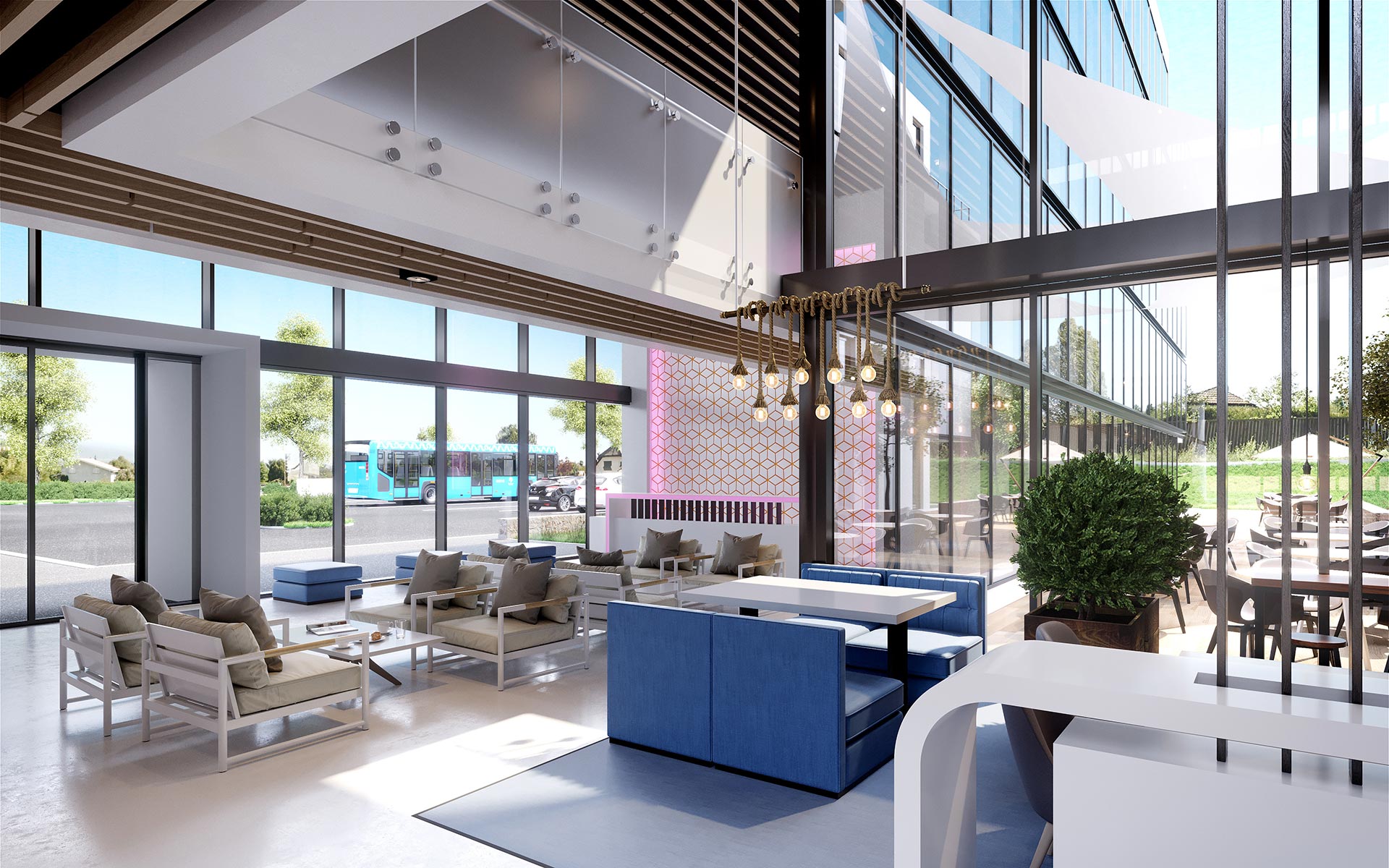 Lobby Rendering Perspective